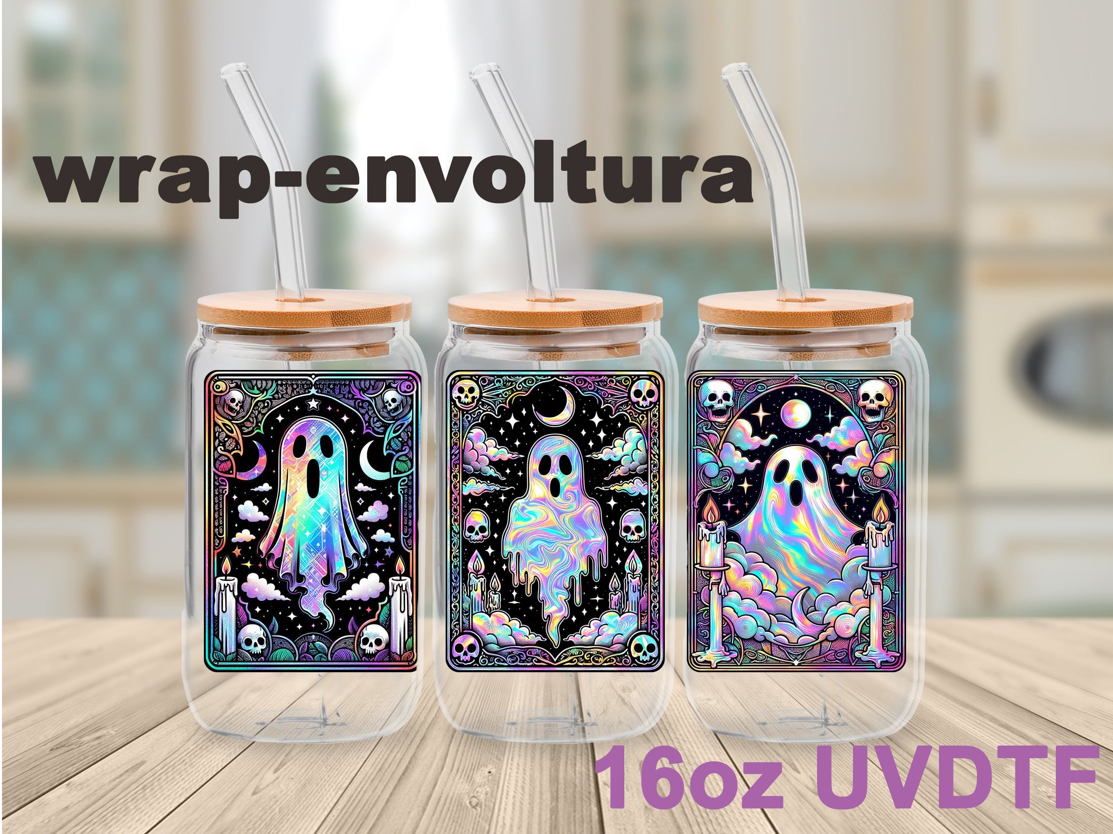 Ghost Tarot uvdtf wrap/envoltura – CREACIONESDRUPPY